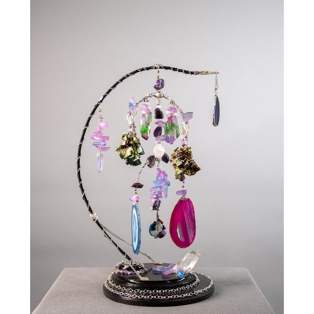 WHIMSEE ELEMENTS IN MOTION KINETIC MOBILE CRYSTAL SCULPTURE ...